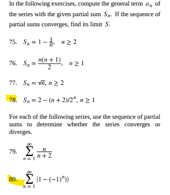 Solved In the following exercises, compute the general term | Chegg.com