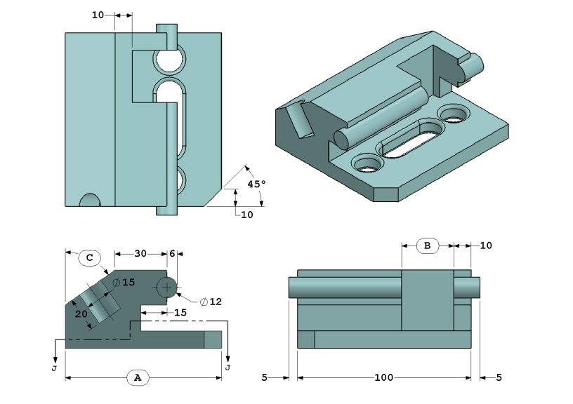 Solved Build this part in SOLIDWORKS. (Save part after each | Chegg.com