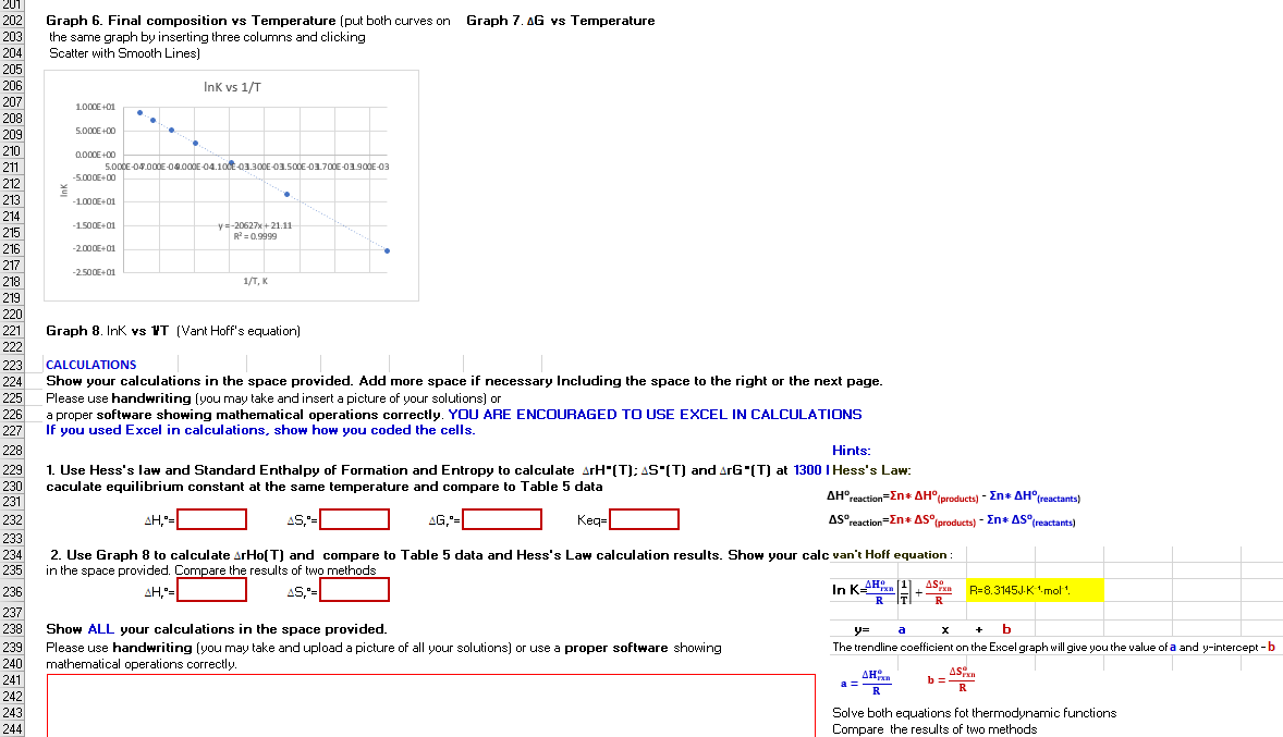 Solved Please help answer unanswered parts. Calculations 1 | Chegg.com