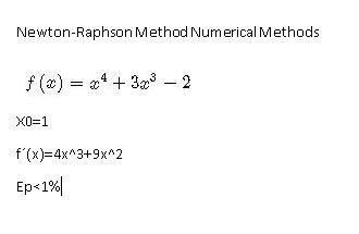 Solved Newton-Raphson Method Numerical Methods f(x) = 24 + | Chegg.com