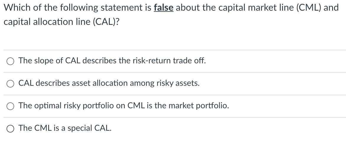 Solved Which of the following statement is false about the | Chegg.com