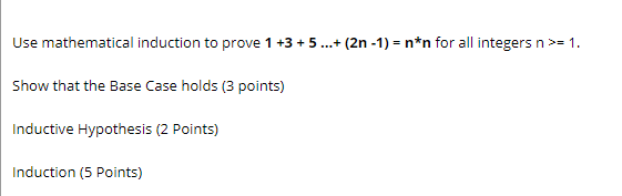 Solved Use mathematical induction to prove 1 +3 +5...+ | Chegg.com