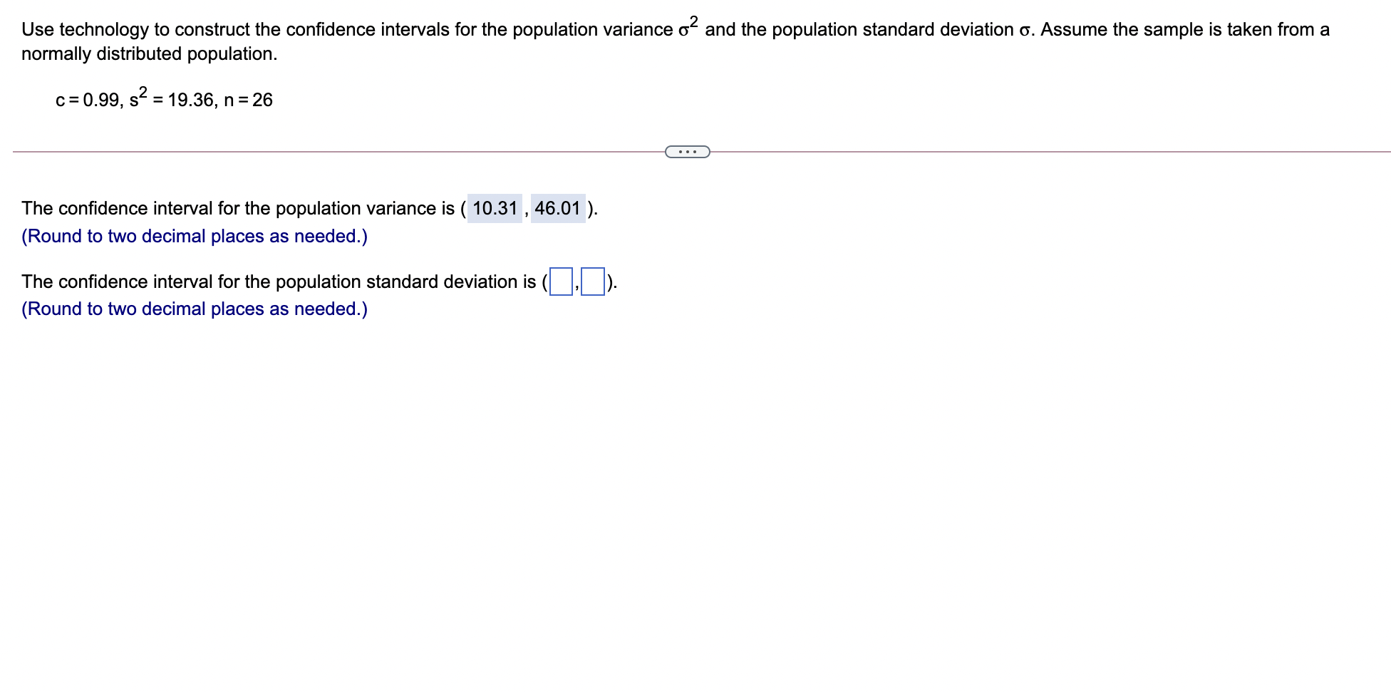 Solved Use technology to construct the confidence intervals | Chegg.com