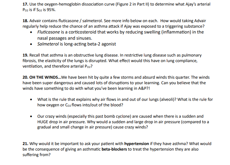 Solved 17. Use the oxygen-hemoglobin dissociation curve | Chegg.com