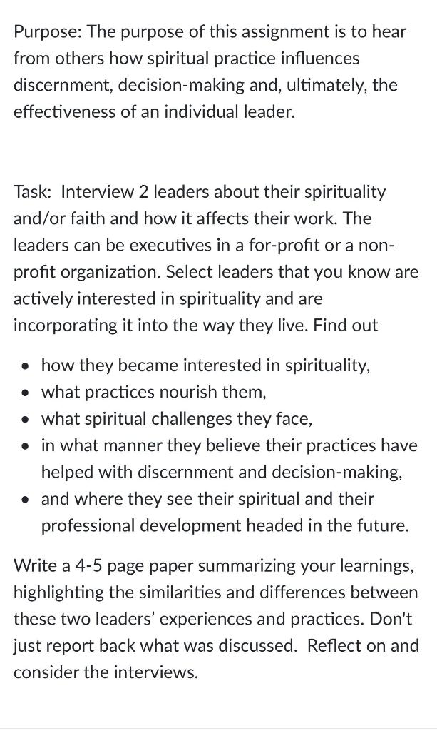 Solved Purpose: The purpose of this assignment is to hear | Chegg.com