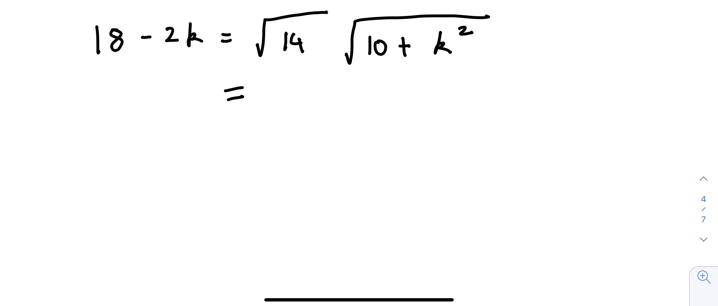 Solved 18−2k=1410+k2= | Chegg.com