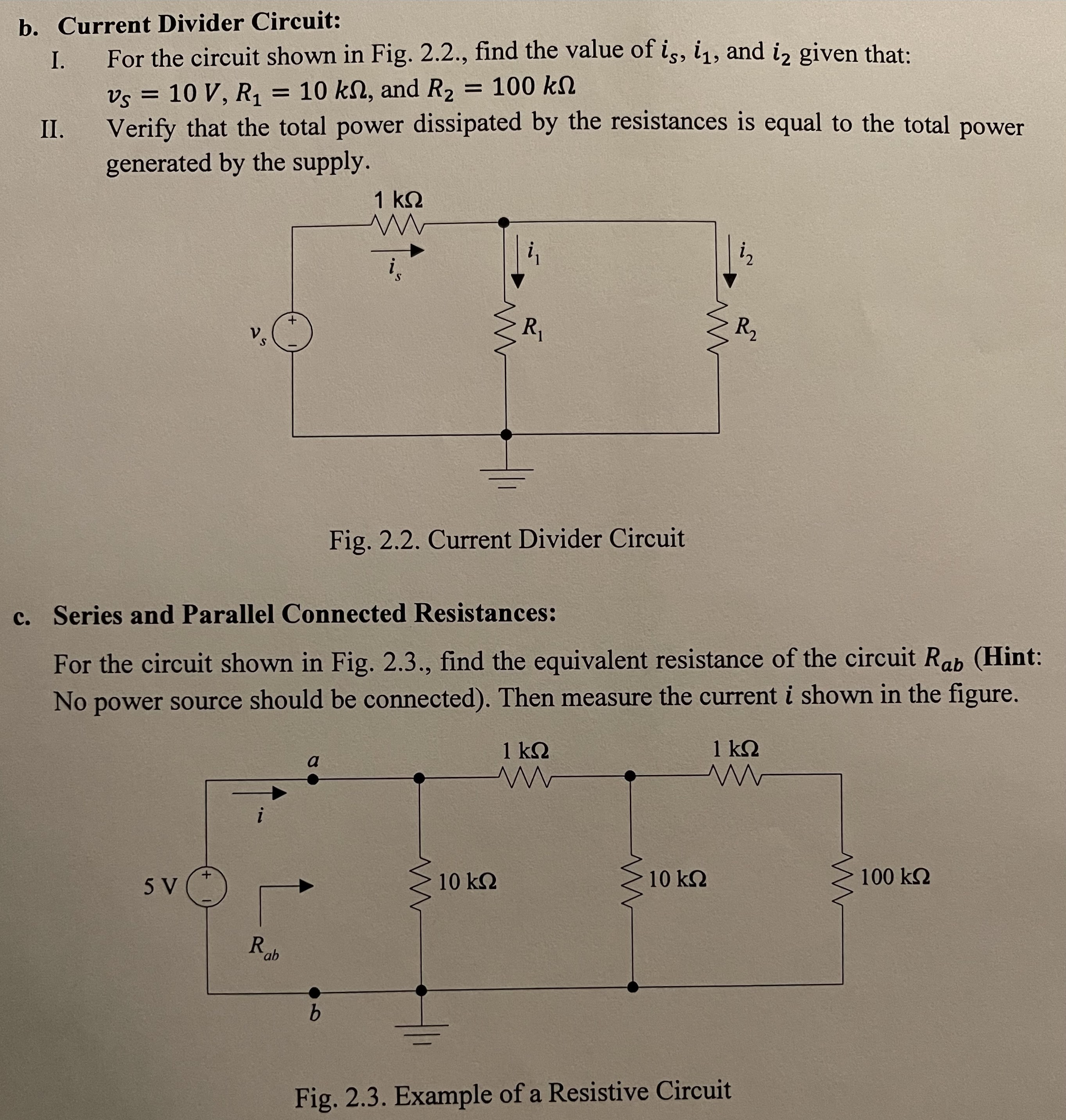 Solved Simulation Layout: a. Voltage Divider Circuit: I. For | Chegg.com