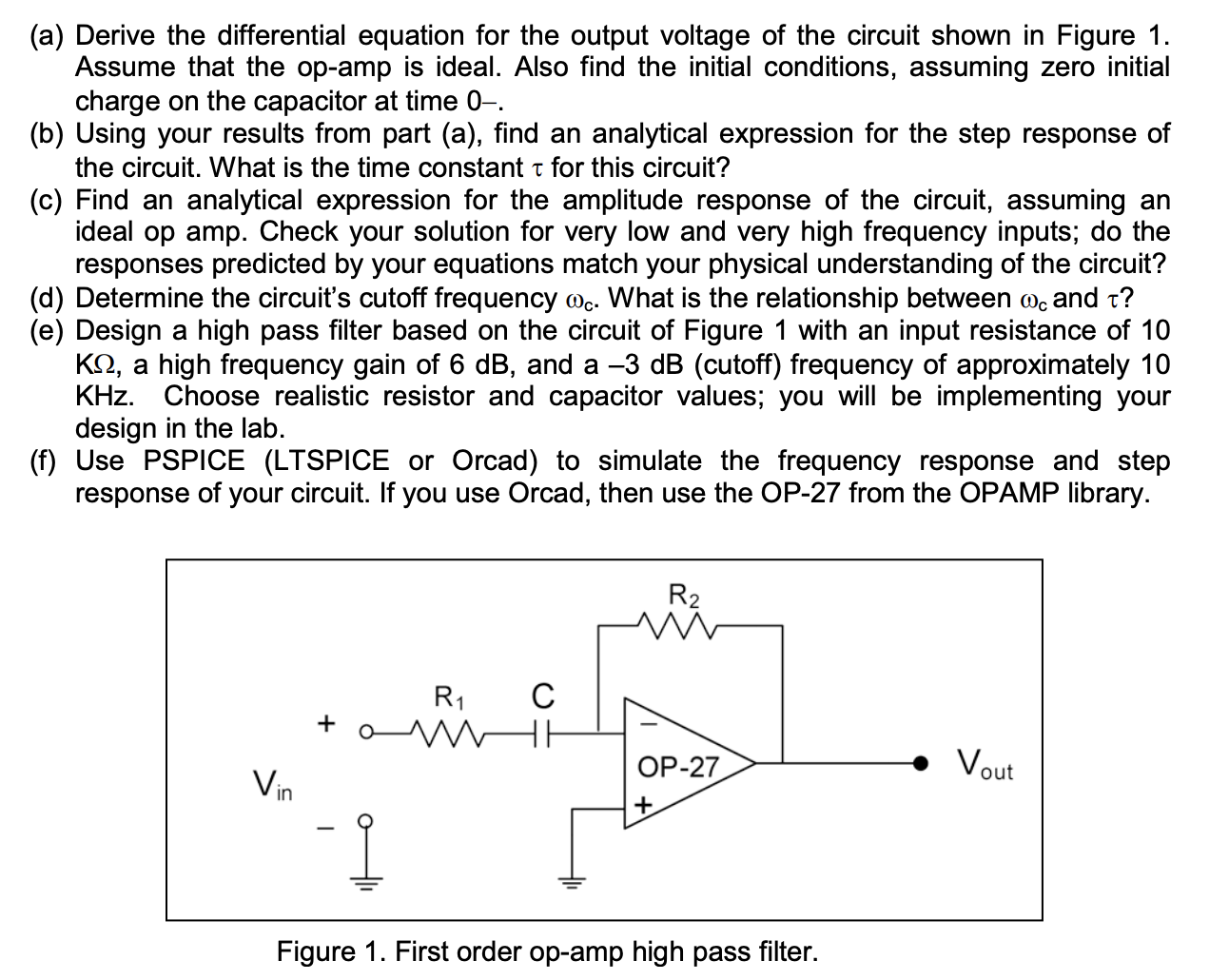 Solved (a) Derive the differential equation for the output | Chegg.com