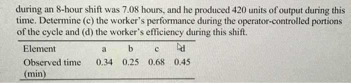 13.13 The snapback timing method in direct time study | Chegg.com
