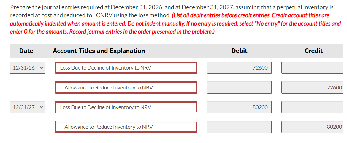 Solved Prepare the journal entries required at December | Chegg.com