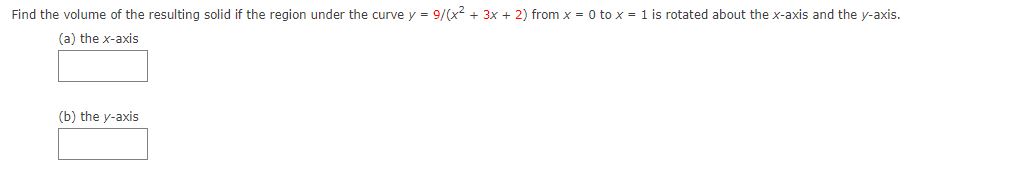 Solved Find the volume of the resulting solid if the region | Chegg.com