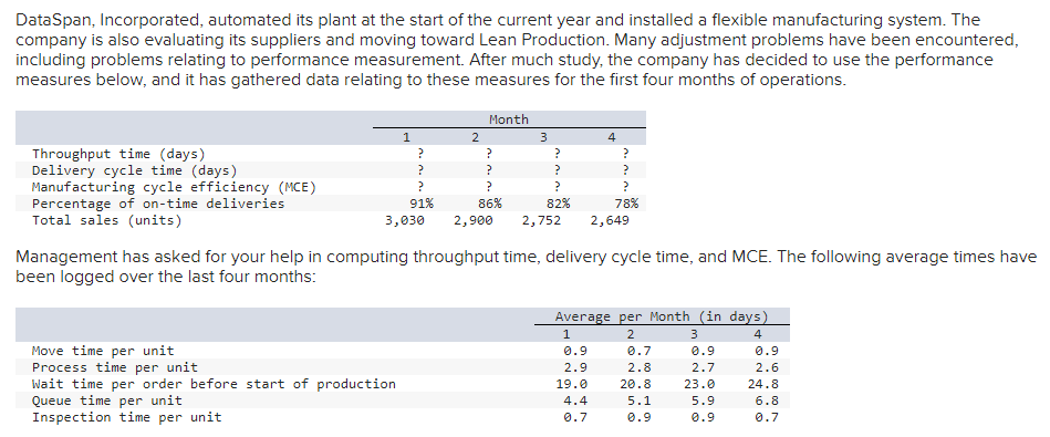 Solved A. Refer to the move time, process time, and so | Chegg.com
