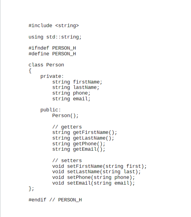 Solved I need help building a program using classes and | Chegg.com