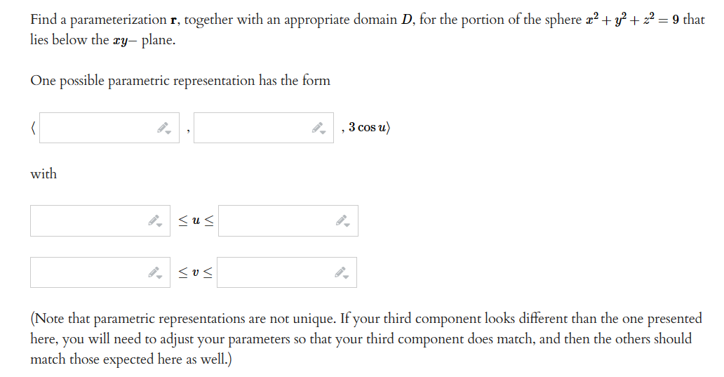 Solved Find a parameterization r, together with an | Chegg.com