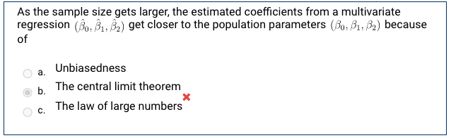 Solved As the sample size gets larger, the estimated | Chegg.com