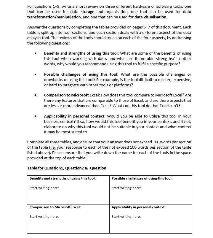 Solved For questions 1-3, write a short review on three | Chegg.com