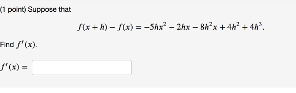 Solved 1 Point Let F X Be The Function Whose Graph Is Shown