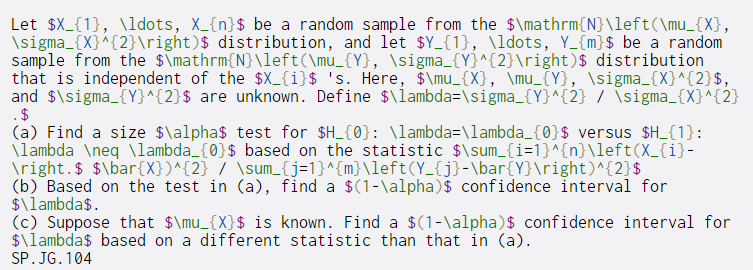 Solved Let $X_{1}, \ldots, X_{n}$ be a random sample from | Chegg.com