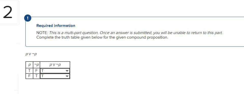 Solved 2 ! Required information NOTE: This is a multi-part | Chegg.com
