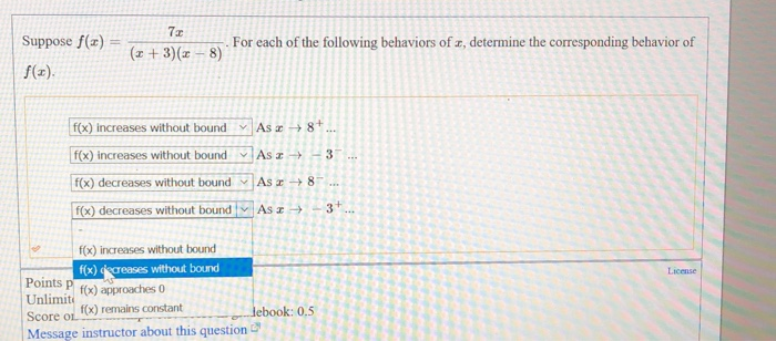 Solved 7x Suppose f(x f(z). For each of the following | Chegg.com Solved 7x Suppose f(x f(z). For each of the following | Chegg.com