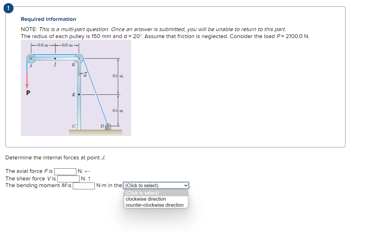 Solved Required information NOTE: This is a multi-part | Chegg.com