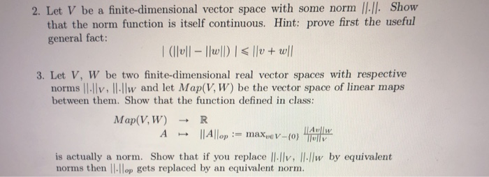 Solved 2. Let V be a finite-dimensional vector space with | Chegg.com