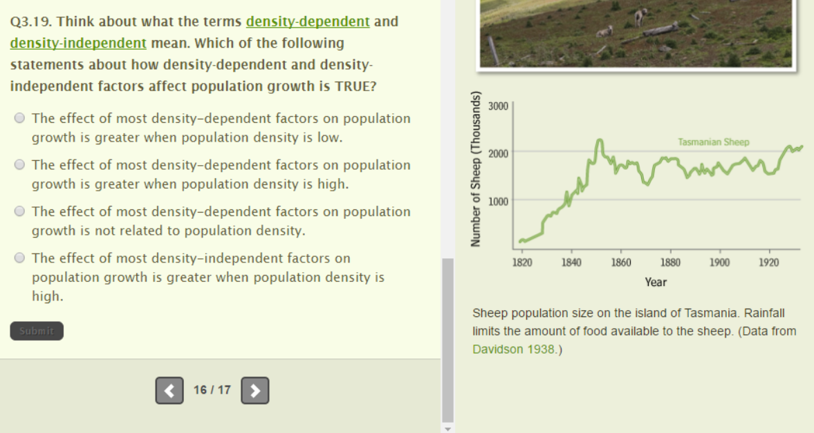 Solved Q3.19. Think about what the terms density-dependent | Chegg.com