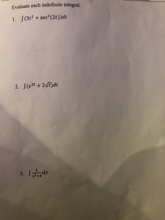 Solved Evaluate each indefinite integral. 22+4 | Chegg.com