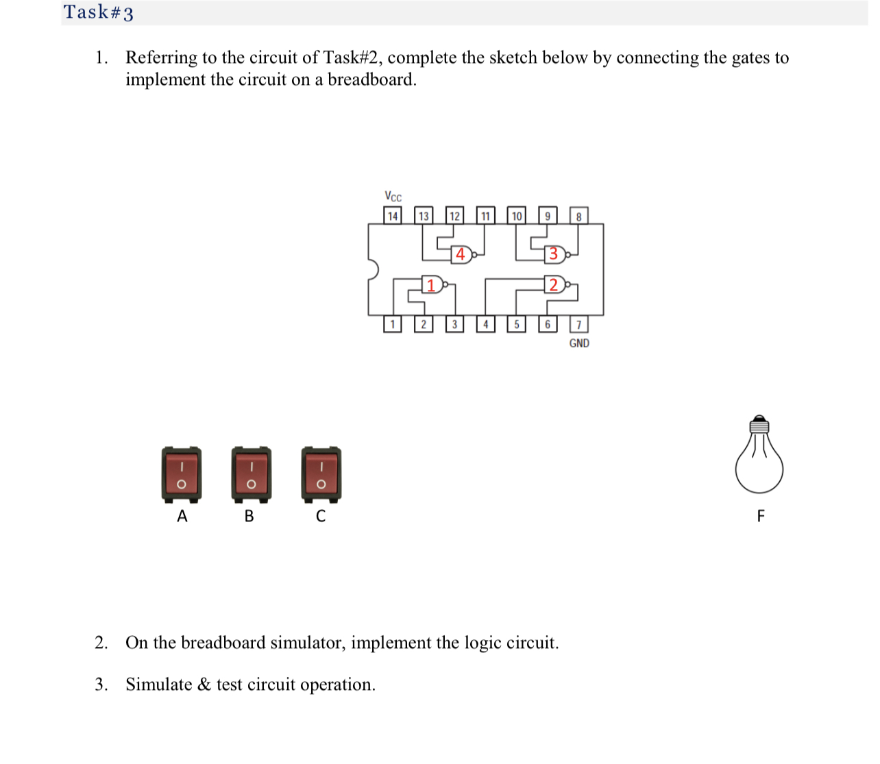 Solved 1. List the Truth Table with A input as the MSB; 2. | Chegg.com