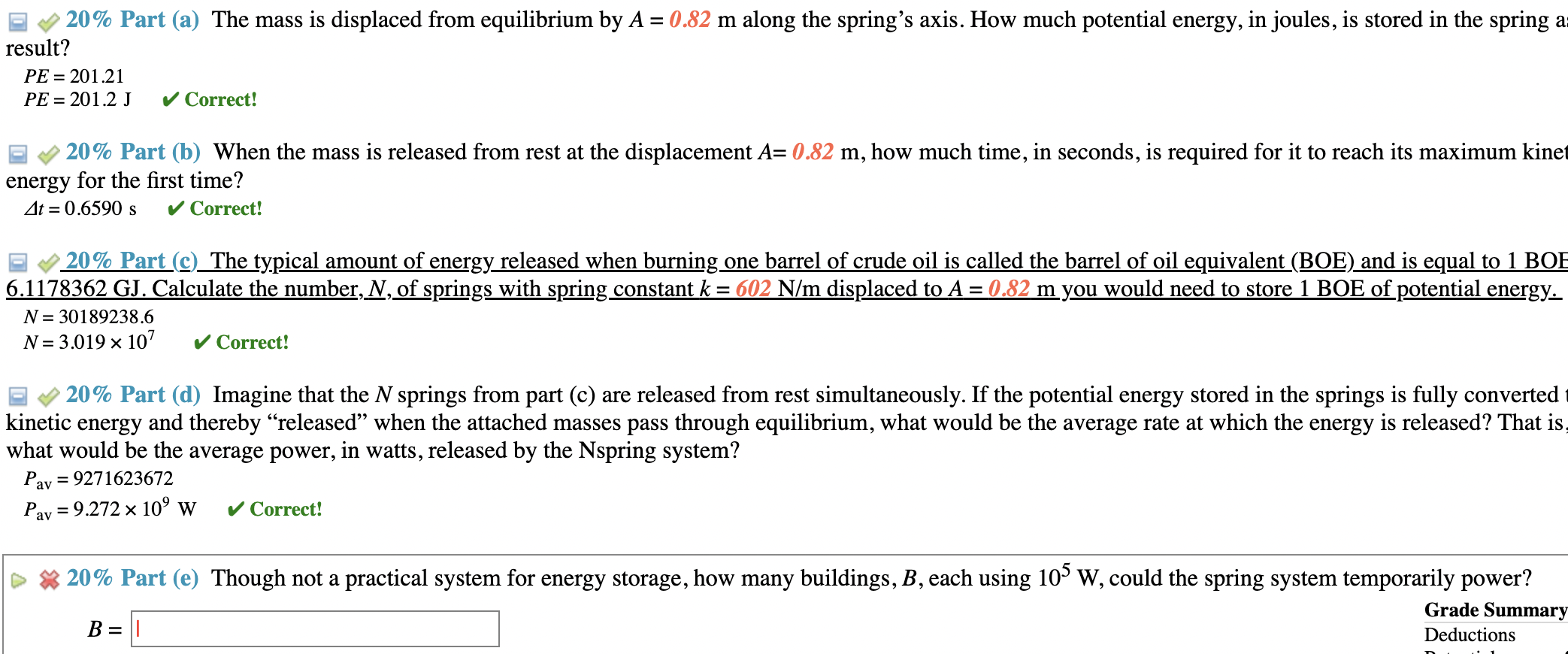 Solved A massless spring of spring constant k = 602 ﻿N/m is | Chegg.com