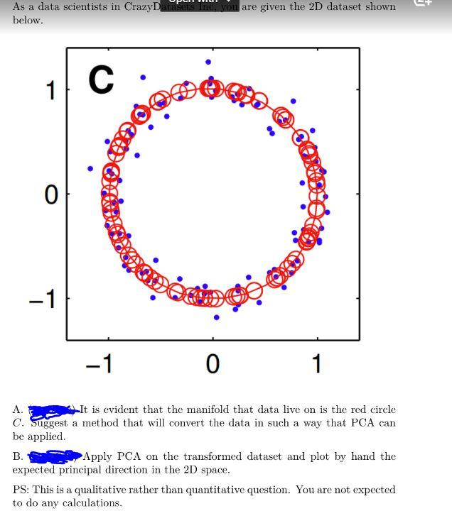Solved As a data scientists in CrazyD daset shown below. A. | Chegg.com