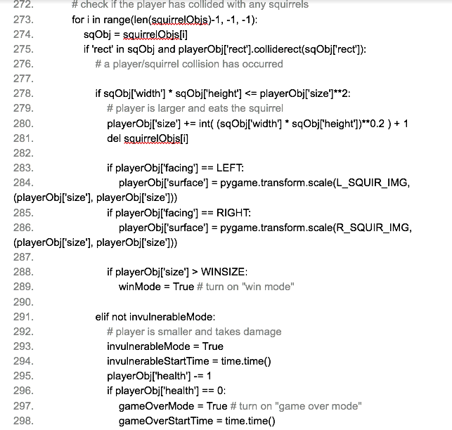 Squirrel Eat Squirrel program INSTRUCTIONS: Place an | Chegg.com