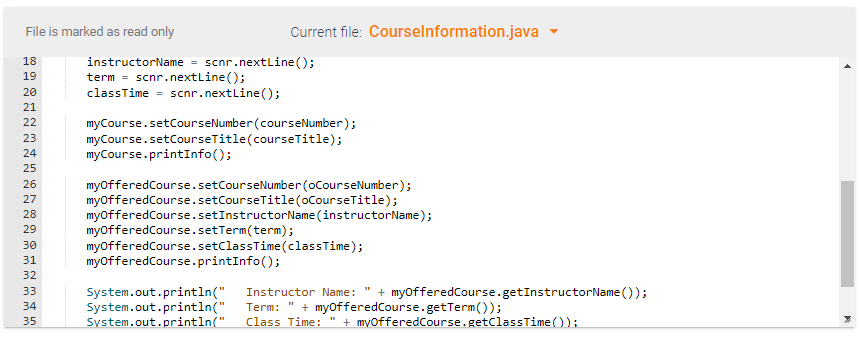 Solved Given main(), define a course base class with methods | Chegg.com