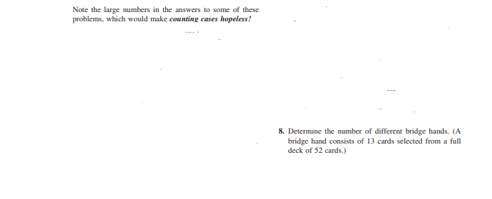Solved Note the large numbers in the answers to some of | Chegg.com