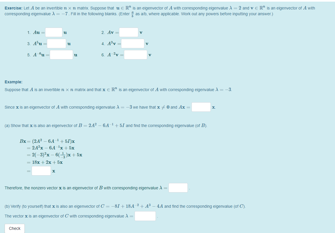 Solved Exercise: Let A be an invertible n x n matrix. | Chegg.com