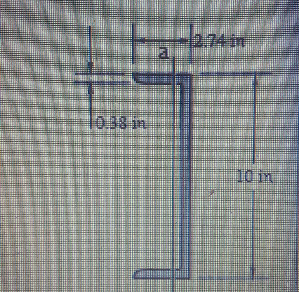 Solved A beam made of C10x20 channel iron is loaded in | Chegg.com