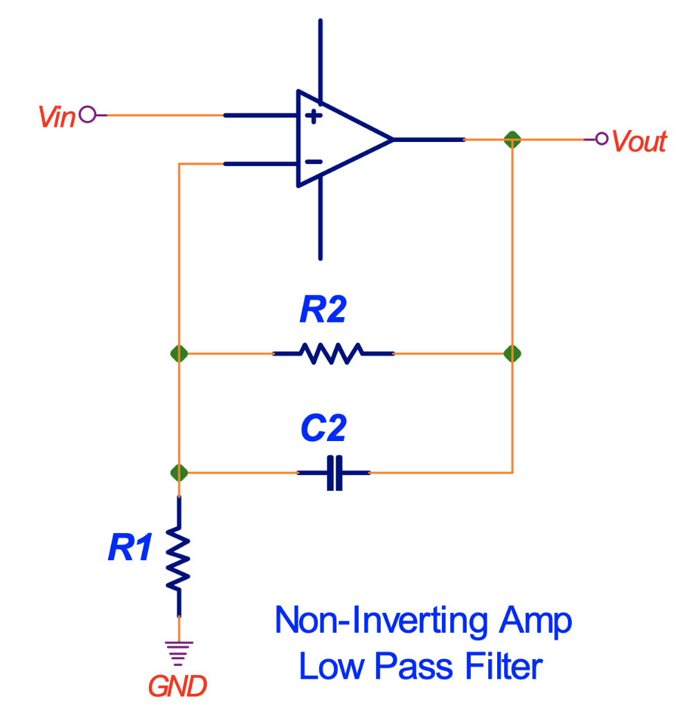 Solved Vino - Vout R2 R13 Non-Inverting Amp Low Pass Filter | Chegg.com