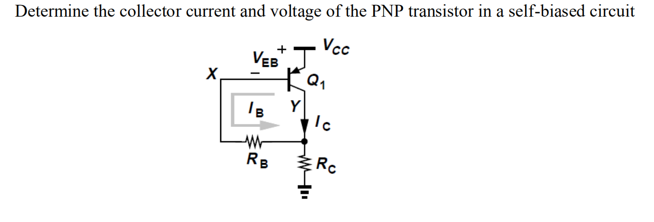 Solved Determine the collector current and voltage of the | Chegg.com