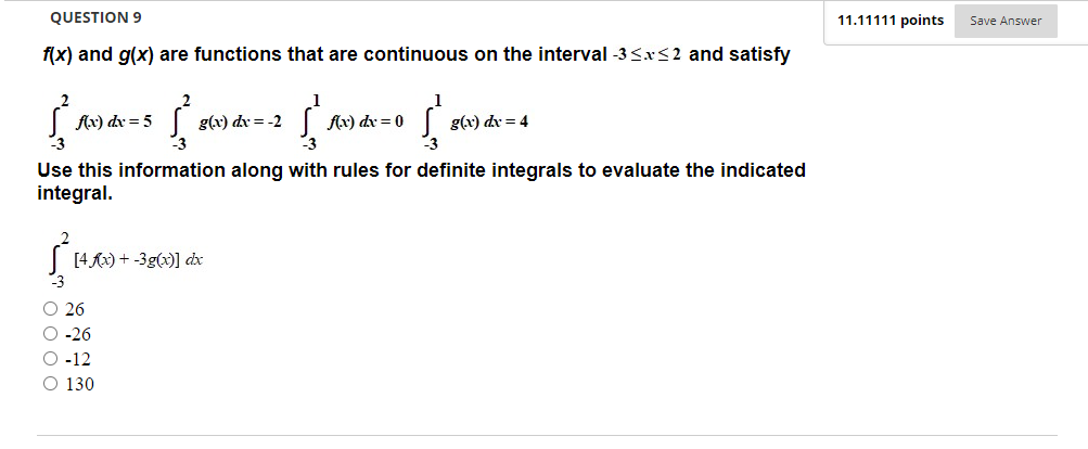 Solved Business Calculus. The Definite Integral and | Chegg.com