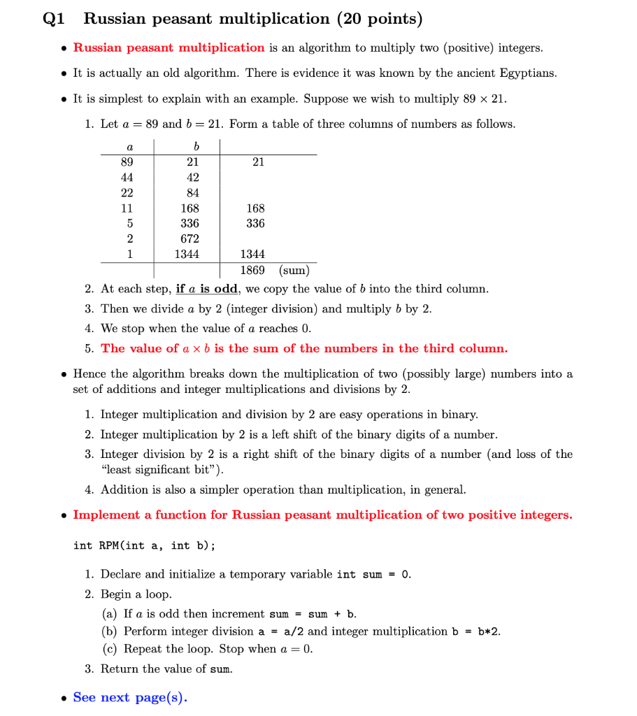 Solved Main program and forward declarations (20 points) • | Chegg.com