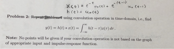 Solved Problem 2: Ropeateeblemt using using convolution | Chegg.com