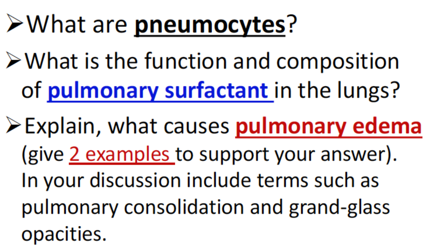Solved >What are pneumocytes? What is the function and | Chegg.com