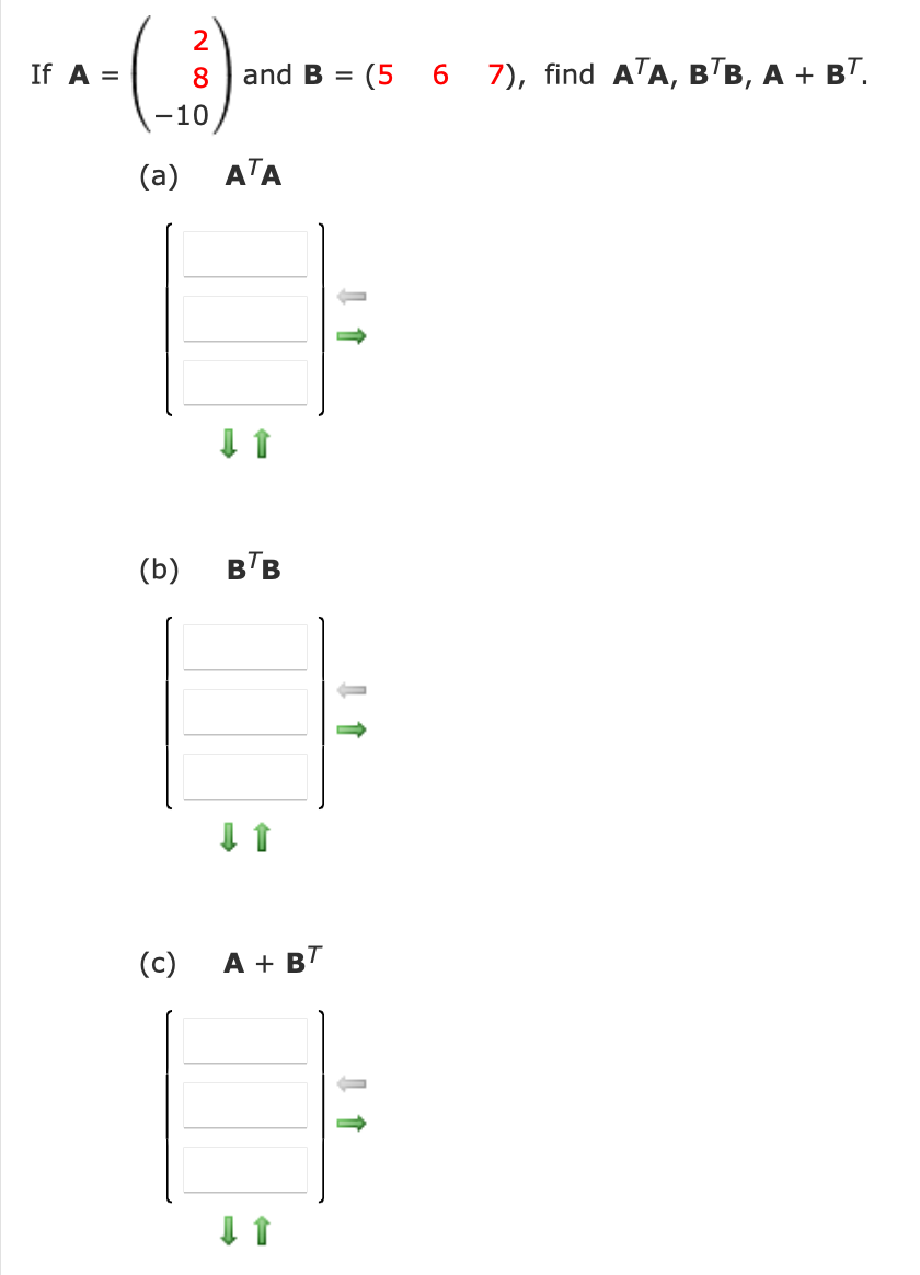 Solved Write the given sum as a single-column matrix. | Chegg.com