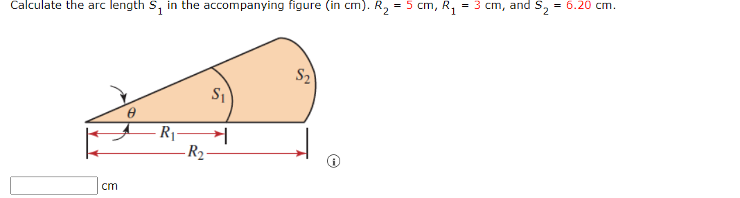 Solved Calculate the arc length S1 ﻿in the accompanying | Chegg.com