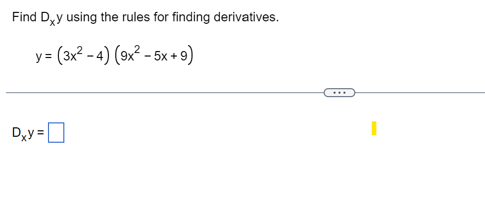 Solved Find Dxy using the rules for finding derivatives. | Chegg.com