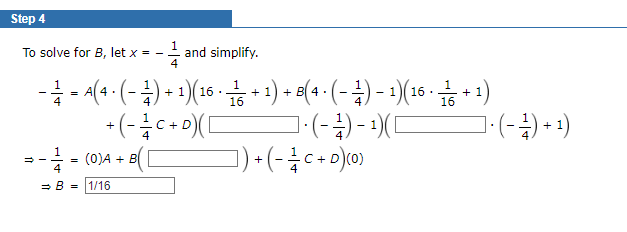 Solved Step 4To solve for B, ﻿let x=-14 ﻿and | Chegg.com