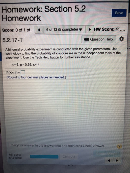 Solved Homework Section 5 2 Homework Score 0 Of 1 Pt 6 Of