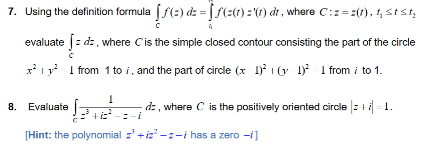 Solved 7. Using the definition formula | Chegg.com