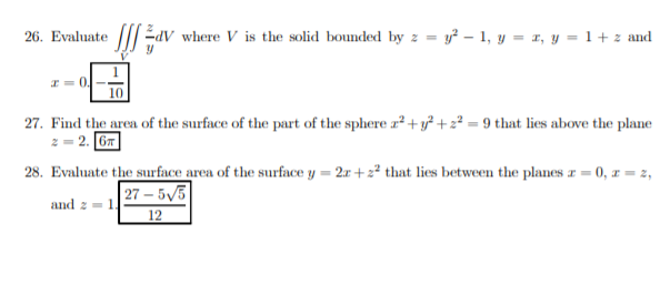Solved I have the practice test of Calc 3 and it's over | Chegg.com
